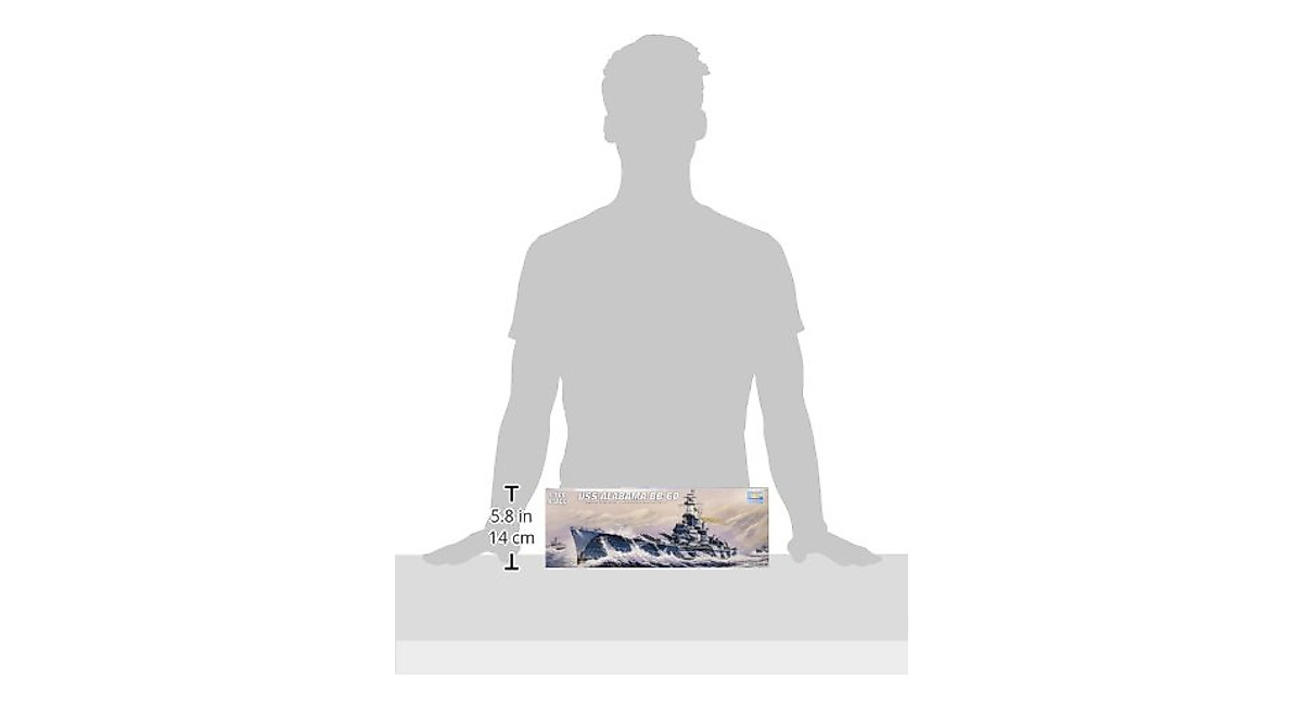 Trumpeter 1/700 USS Alabama Battleship Model Kit – Detailed & Easy to Build