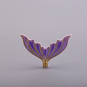 2Pcs mermaid ocean theme cake topper fishtail cake (x2) decoration baby shower children's birthday party cake decoration plug-in