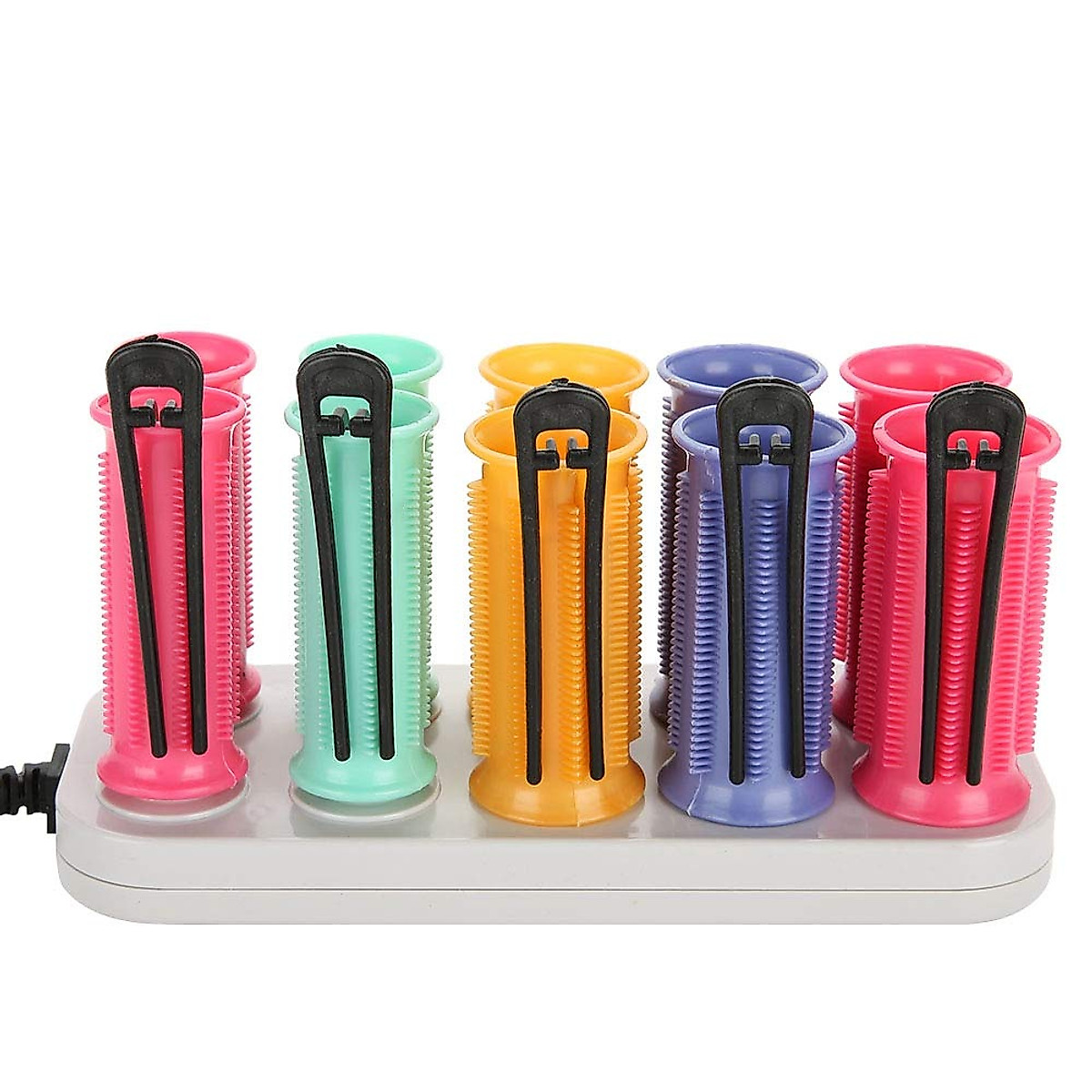 Travel Hot Rollers, Hot Rollers For Medium Hair Professional Electric Heated Roller Curling Roll Hair Tube Hair Styling Tool Compact Electric Hair Rollers