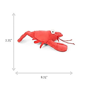 goDog Action Plush Lobster Animated Squeaky Dog Toy, Chew Guard Technology - Red, One Size