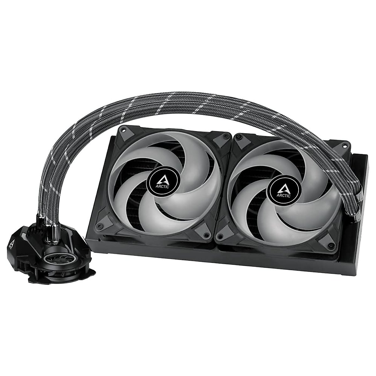 ARCTIC Liquid Freezer II 280 RGB (incl. Controller) - Multi-Compatible All-in-one CPU AIO Water Cooler with RGB, efficient PWM-Controlled Pump, Fan Speed: 200-1900 RPM, LGA1700 Compatible - Black