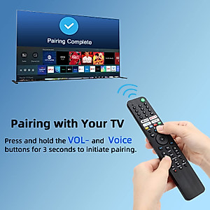 Gvirtue Voice Remote Control RMF-TX520U for Sony TV, Replacement for Sony Bravia OLED LED 4K 8K UHD Smart Google TV, with YouTube, Netflix, Disney+, Prime Video Buttons (6.0 Version)
