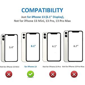 Onetop Compatible with iPhone 13 Wallet Case with Card Holder, PU Leather Kickstand Card Slots Case, Double Magnetic Clasp Durable Shockproof Cover 6.1 Inch(White)