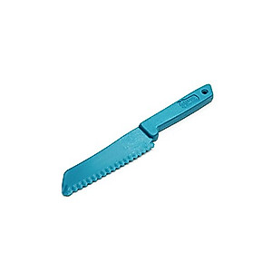 Fox Run Bakeware Buddy Knife, food grade safe plastic kitchen knife,1 x 8 x 0.5, Blue, 4-Inch Blade