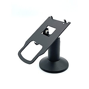 DCCStands Verifone M400/M440 Swivel and Tilt Low Profile 4" Terminal Stand, Screw-in and Adhesive, Black