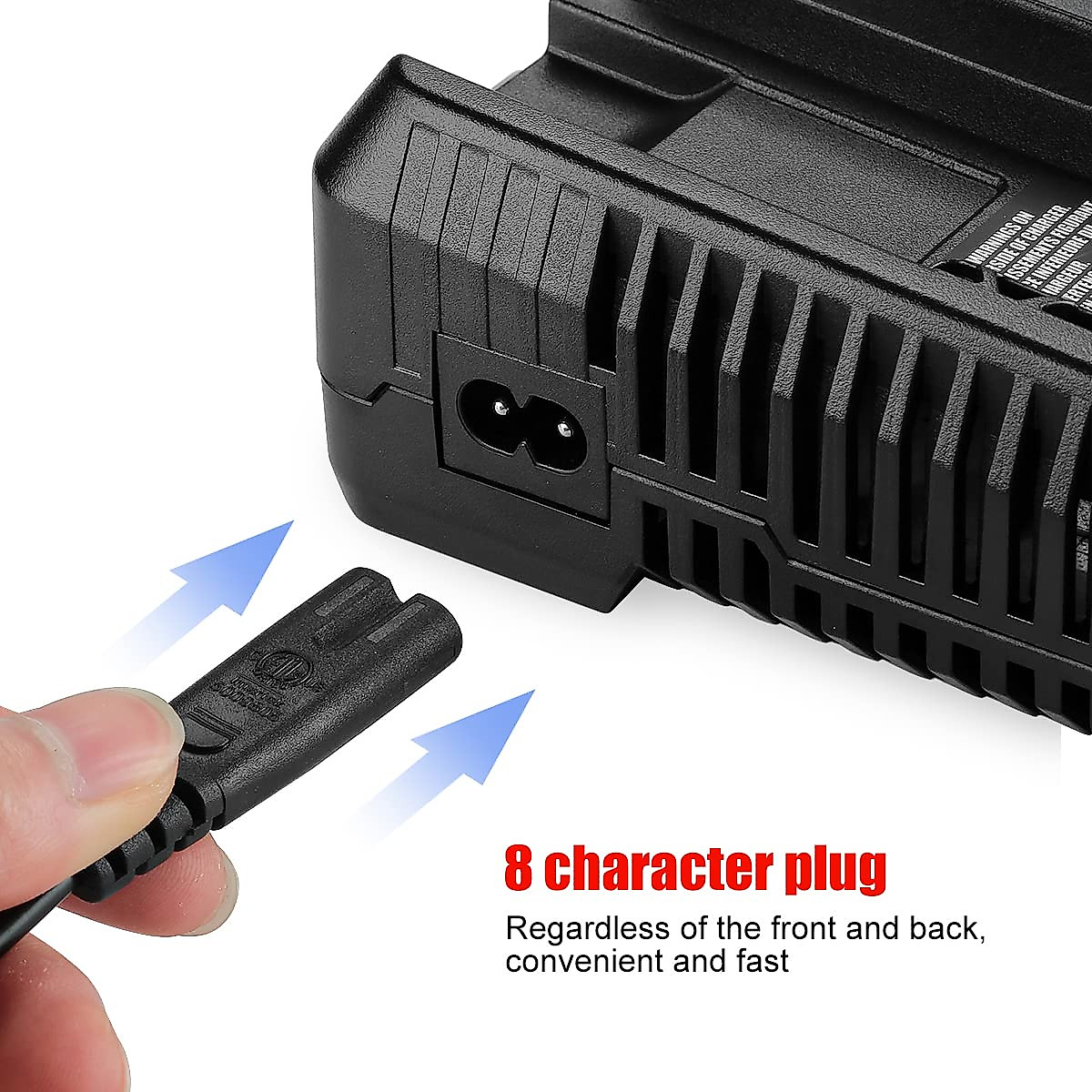 Powilling 20V MAX Battery Charger CMCB104 Compatible with Craftsman V20 Lithium Battery CMCB204 CMCB202 CMCB201 CMCB209 CMCB205 CMCB100 CMCB102 CMCB101 (Only for V12/V20 Series)