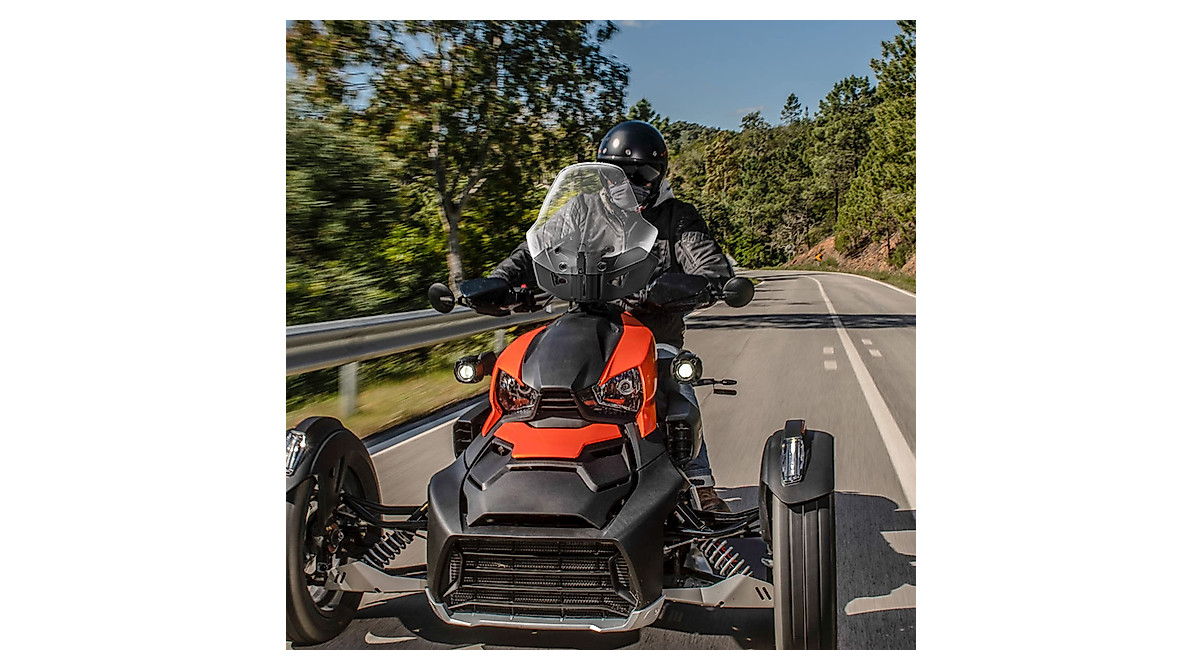 KEMIMOTO Windshield for Can-Am Ryker 2018-2023 - Adjustable & Impact ...