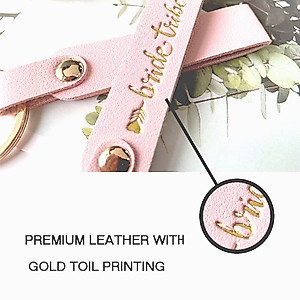 LotsBuyLots Bridesmaid Keychains for Bride Tribe Gifts,10 Pack Bachelorette Party Key Rings for Bridal Party Supplies