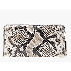 kate spade new york Spencer Python-Embossed Zip-Around Continental Wallet