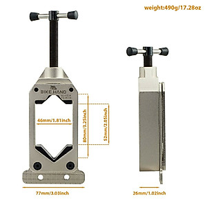 BIKEHAND Oversized Bicycle Bike Fork Steerer Seatpost Cut Saw Guide - Great for Road Mountain Bike Fork Steerer & Seatpost & Handlebar - Adjustable Cut Saw Guide