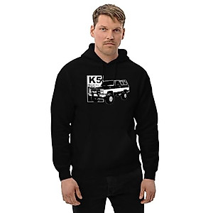 Aggressive Thread Squarebody K5 Blazer Square Body Truck Hoodie Sweatshirt Black