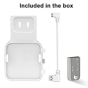 256GB USB Flash Drive and Outlet Wall Mount for Blink Sync Module 2, Save Space and Easy Move Mount Bracket Holder for Blink Outdoor Indoor Security Camera (Blink Sync Module 2 is NOT Included)
