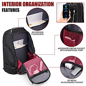 StarCloud 18.4-Inch TSA-Friendly Laptop Backpack - Water-Repellent, Perfect for College, Commuting, Weekend Getaways & Business Travel