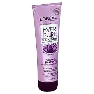 L'Oreal Paris EverPure Sulfate-Free Color Care System Volume Shampoo & Conditioner with lotus, 8.5 Ounce Each (lotus)
