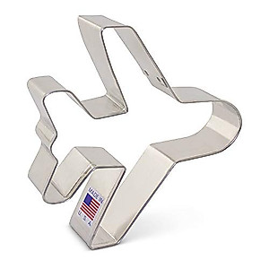 Airplane Cookie Cutter, 4" Made in USA by Ann Clark