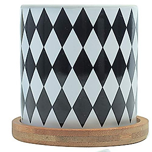 Cabilock Plant pots Ceramic Bonsai pots Ceramic Planter pots Small pots Ceramic Plants Pots Ceramic pots Tiny Plant Succulent pots Mini vases Round vase Simple Flower Pot Desktop Mini Basin