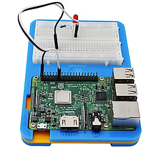 Adeept Acrylic Raspberry Pi Holder Breadboard Holder, 2 in 1 Base Plate Case for Raspberry Pi 3B 3B+ 2B 2B+