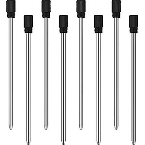 24 Pieces Ballpoint Pen Refills for Diamond Crystal Stylus Pens, 2.75 Inches (Black Ink)