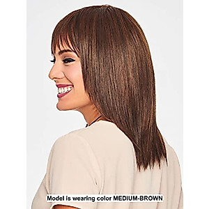 Bundle - 5 Items: Prosperity Wig by Gabor, Christy's Wigs Q & A Booklet, 2oz Travel Size Wig Shampoo, Wig Cap & Wide Tooth Comb - Color: LIGHT BROWN