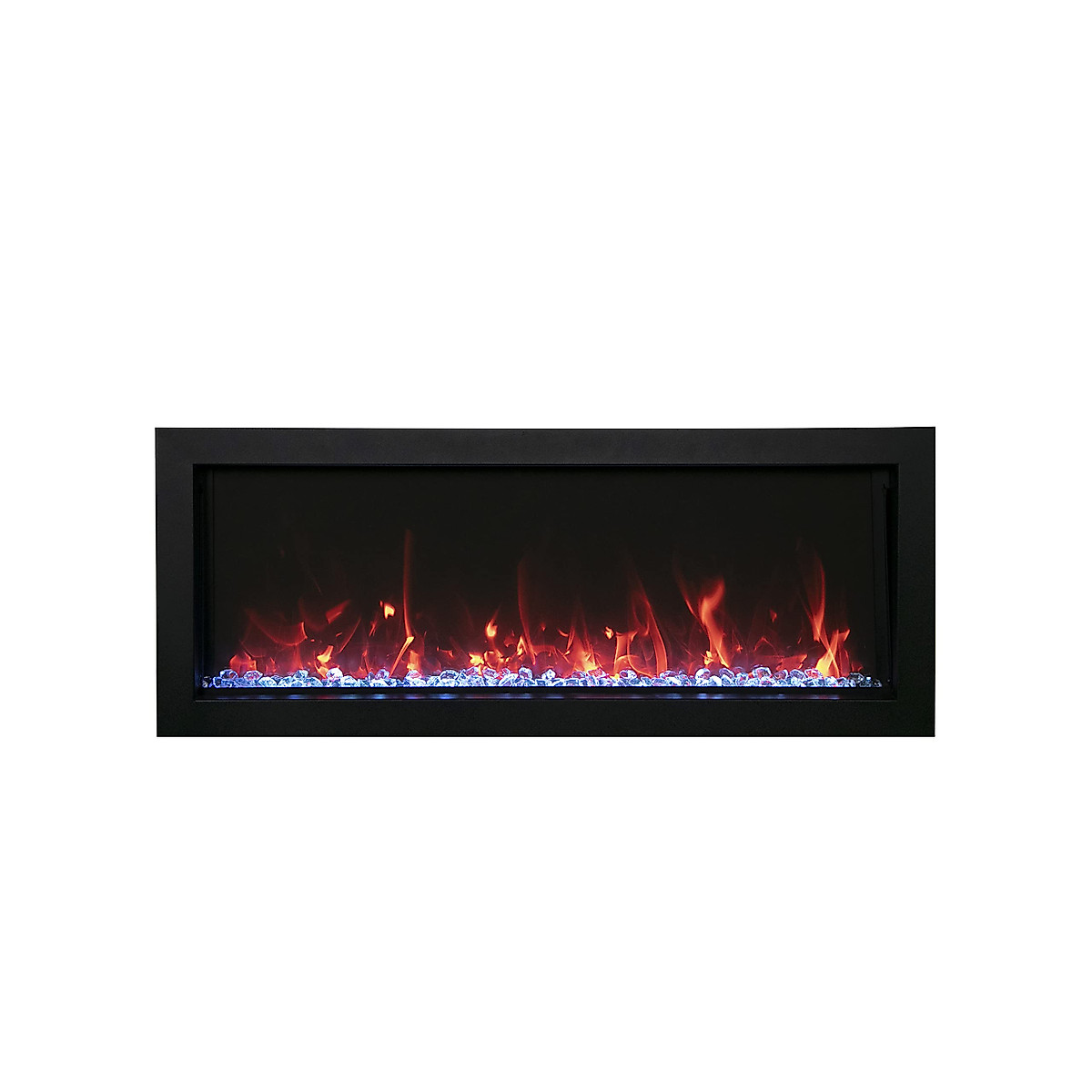 Amantii Panorama Indoor/Outdoor Extra Slim Built In Electric Fireplace (BI-40-XTRASLIM), 40-Inch