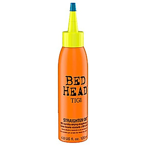 TIGI Bed Head Straighten Out 98% Humidity Defying Straightening Cream for Unisex, 4 Ounce