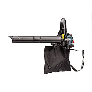 SENIX BLV4QL-M 31cc 4-Cycle Gas Powered Leaf Blower with Vac Kit, Blue