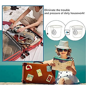 U00GKLTL Mini Portable Washing Machine,Mini Dishwashers Ultrasonic Turbo Disinfection with USB,Suitable for Home, Business, Travel, College Room, RV, Apartment（Send Storage Box）