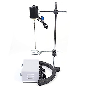 Electric Overhead Stirrer 100W 110V Lab Mixer with Stirring Rod 3000 RPM Top-Mounted Mixer Grinder Homogenizer Home Lab Homebrew Industrial Stirrer Industrial Grinder Homogenizer Mixer