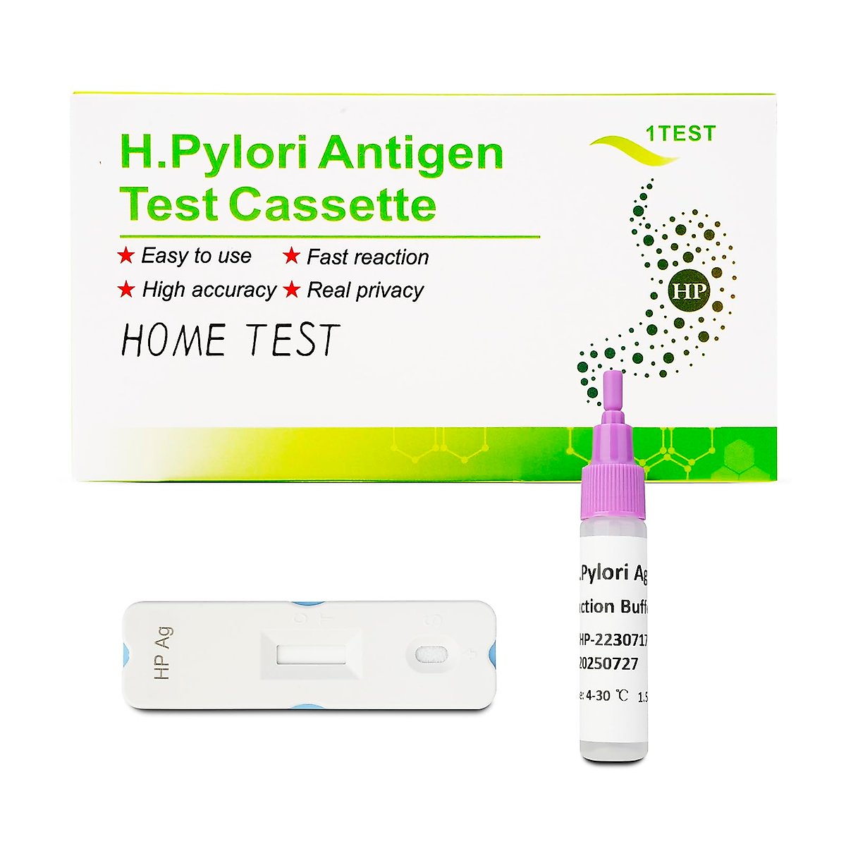 Helicobacter Pylori Stool Test Kits, H. Pylori，h. Pylori Stool (Antigen)10-15 Minutes of Quick Home Testing, The Result is Highly Accurate, Easy to Read and use