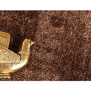 Unique Loom Autumn Collection Modern Contemporary Casual Abstract Area Rug (Brown/ Beige Solid, 9 x 12 ft Rectangular)