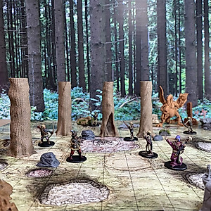 Extruded Gaming Chestnut Trees Set 1