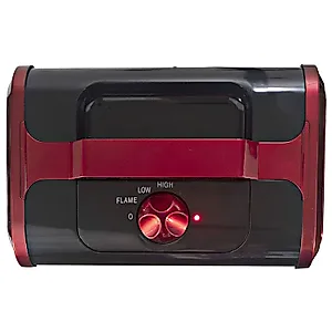 Comfort Zone 1,200W Electric Mini Fireplace Space Heater with Realistic 3D Flame, Stay-Cool Body, Carry Handle, Overheat Sensor, and Safety Tip-Over Switch, Ideal for Home, Bedroom, & Office, CZFP1