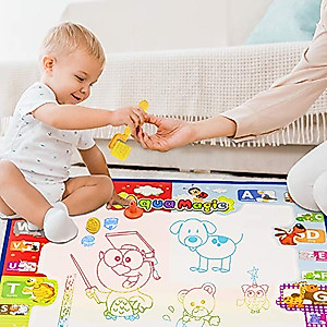 Ayeboovi Toddler Toys Water Drawing Mat Toy for 3 4 5 Year Old Girl Magic Toddler Painting Kit