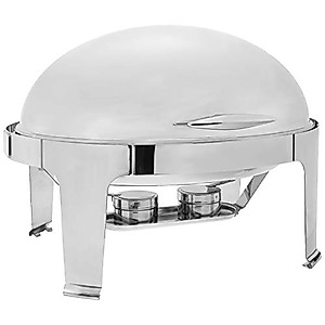 Winco Oval Roll Top Chafer, 8-Quart