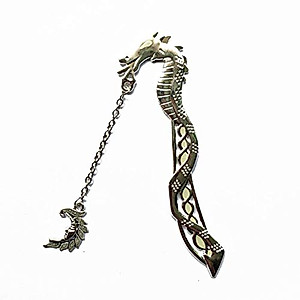 Metal Bookmarks with Chain,Unique Glow in The Dark Bookmark,Inspirational Book Markers for Book Lovers Delicate Gifts