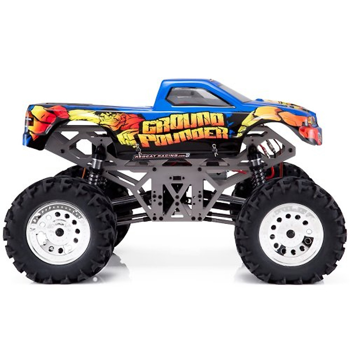 Redcat Racing Ground Pounder 1/10 Scale Electric Monster Truck with Ground Pounder Body