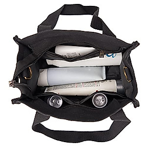 MINKARS Mini Tote Bag for Women Canvas Crossbody Purse, Black 9”