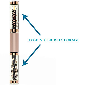 USDA Organic Castor Oil Lash Serum - Premium All Natural Cold Pressed Castor Oil Eyelash Growth Serum with Mascara Tube - Eyelash Treatment and Conditioner - For Thicker and Fuller Lashes