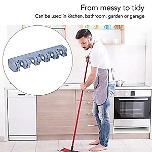 Broom Holder, Neat Light Weight Mop Wall Mounted Rack Easy To Install for Garage(Type B)