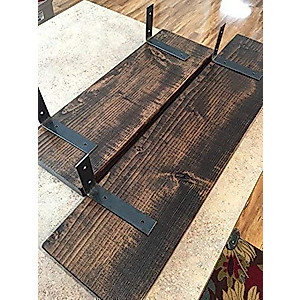 4 Pack - 10"L x 6"H Angle Shelf Bracket, Iron Shelf Brackets, Metal Shelf Bracket, Industrial Shelf Bracket, Modern Shelf Bracket, Shelving