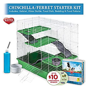 Kaytee My First Home Starter Kit Habitat for Pet Ferrets or Chinchillas
