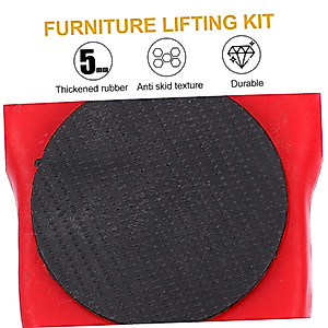 1 Set Moving Artifact Heavy Furniture Mover Furniture Mover Slider Furniture Lifting Tool Heavy Furniture Moving Pulley Turnicate Kit Door Knob Cushion Rubber Household Lifting Rod