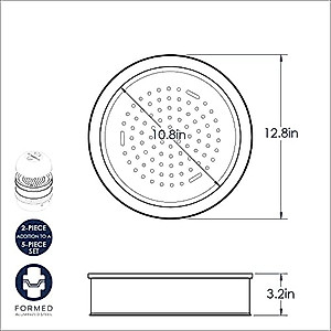 Nordic Ware Kettle Extender Kit, 10.25 Inch, Silver