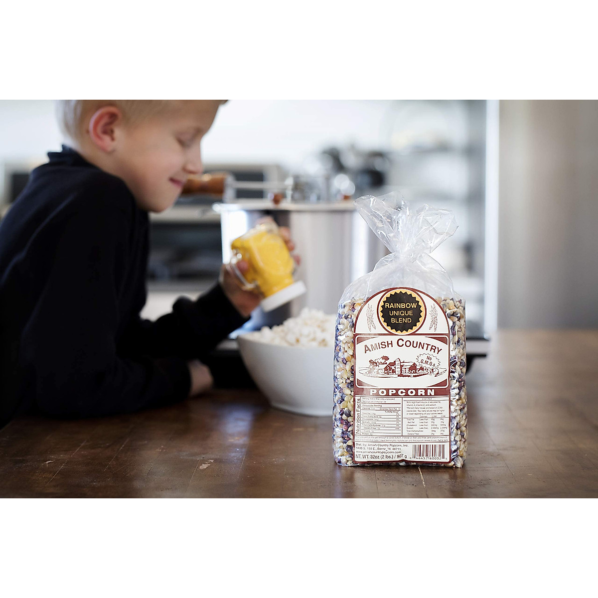 Amish Country Popcorn | 2 lbs Bag | Red Popcorn Kernels | Old Fashioned, Non-GMO and Gluten Free (Red - 2 lbs Bag)