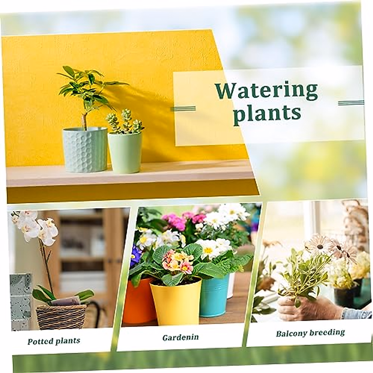 BUTIFULSIC Watering Kettle Flower Watering Bottle Garden Watering Bucket Sprinkling cans Flower Watering can Plant Mister Watering Spray Bottle Succulent Tools Stainless Steel White Indoor