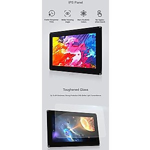 XYGStudy 10.1inch Capacitive Touch IPS Panel Display LCD (F) 1024 × 600 Resolution Toughened Glass