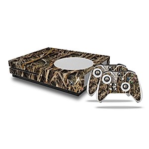 WraptorSkinz Decal Vinyl Skin Wrap Compatible with Xbox One S Console and Controllers - WraptorCamo Grassy Marsh Camo