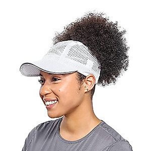 Beautifully Warm Backless Hat – Quick Dry Baseball Sport Hat for Women (White)