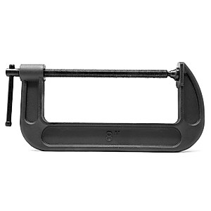 WEN CLC833 Heavy-Duty Cast Iron C-Clamps with 8-Inch Jaw Opening and 3.4-Inch Throat