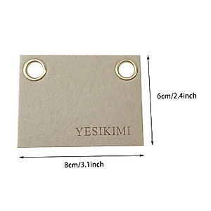 YESIKIMI Conversion Kit Compatible With YSL small card holder Felt Insert + 47" Gold Chain (beige)